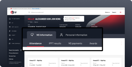 Where can I find my 'NS Information'?